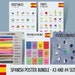 SPANISH Vocabulary Poster Bundle for Classroom Decor Montessori Style ...