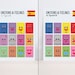 SPANISH Vocabulary Poster Bundle for Classroom Decor Montessori Style ...