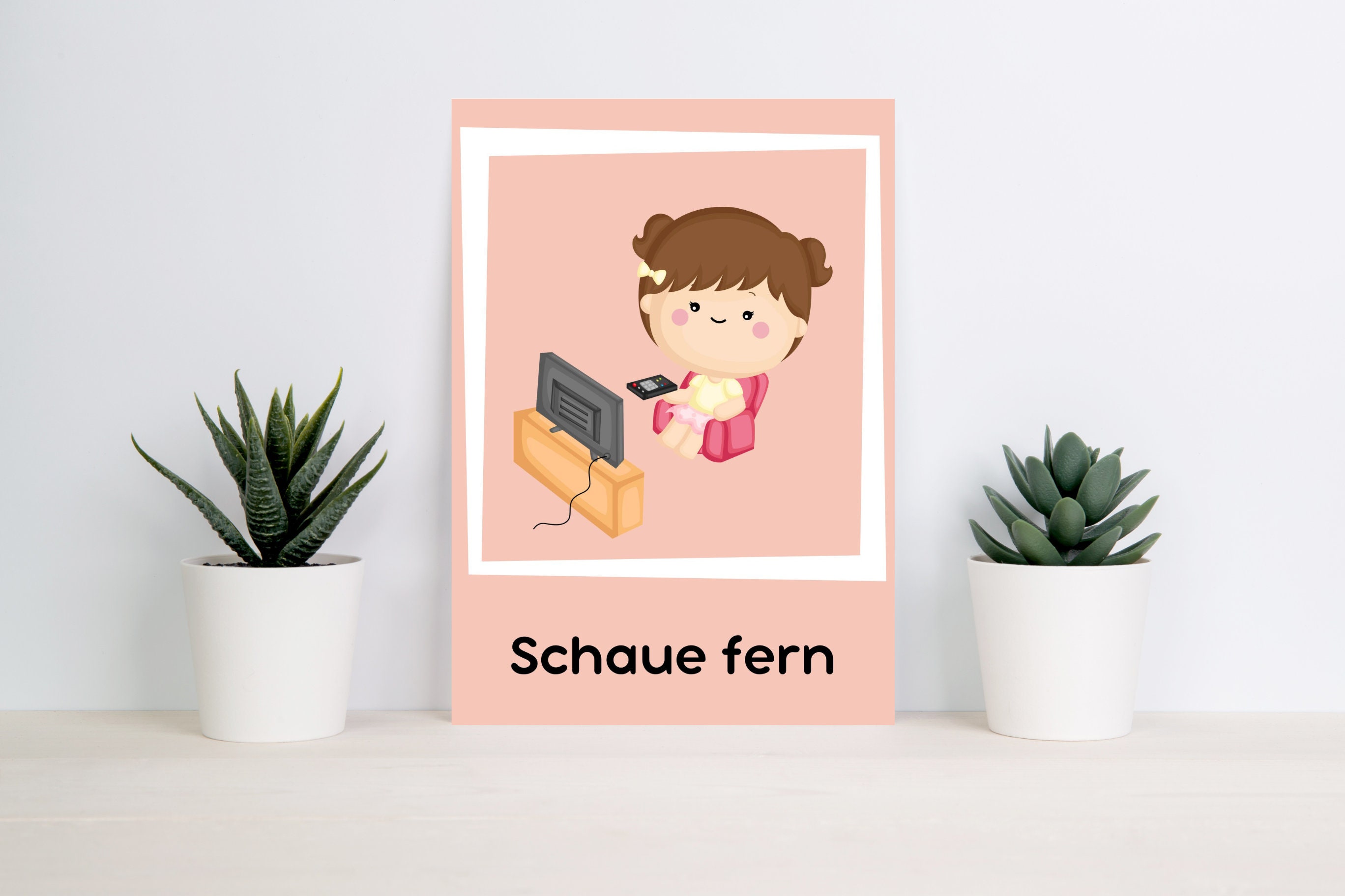 German Language Flashcards Montessori for Verbs and Everyday Actions ...