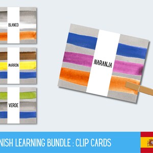SPANISH | Colors Learning Bundle Including Printable Montessori ...