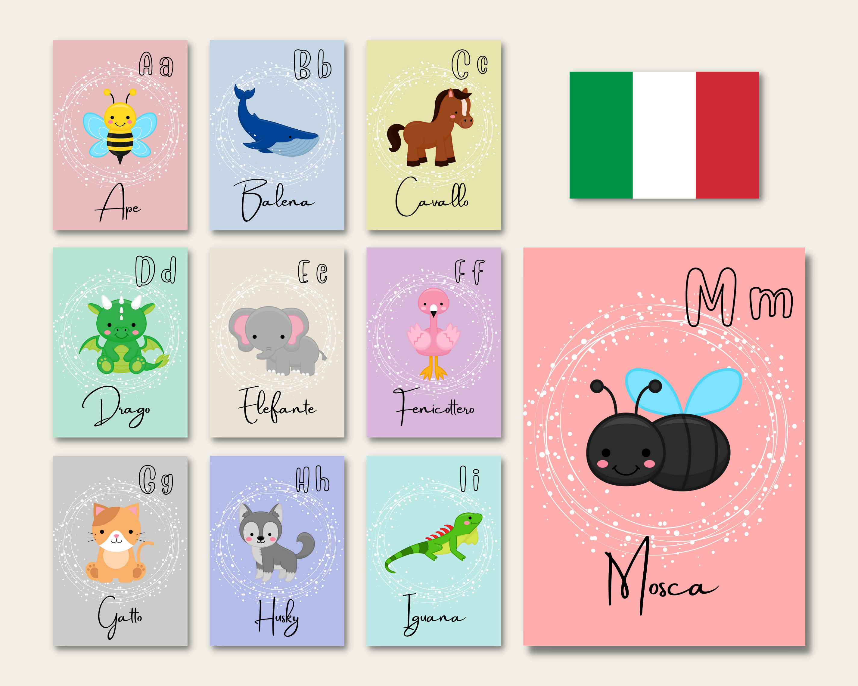 Italian Alphabet For Kids