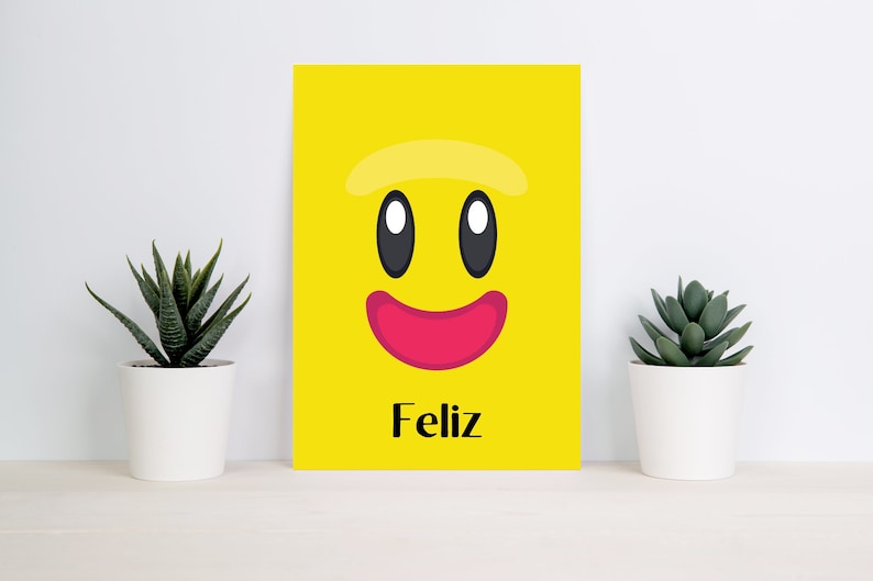 PORTUGUESE Emotions and Feelings Flashcards Montessori Language Flash ...