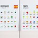 SPANISH Vocabulary Poster Bundle for Classroom Decor Montessori Style ...