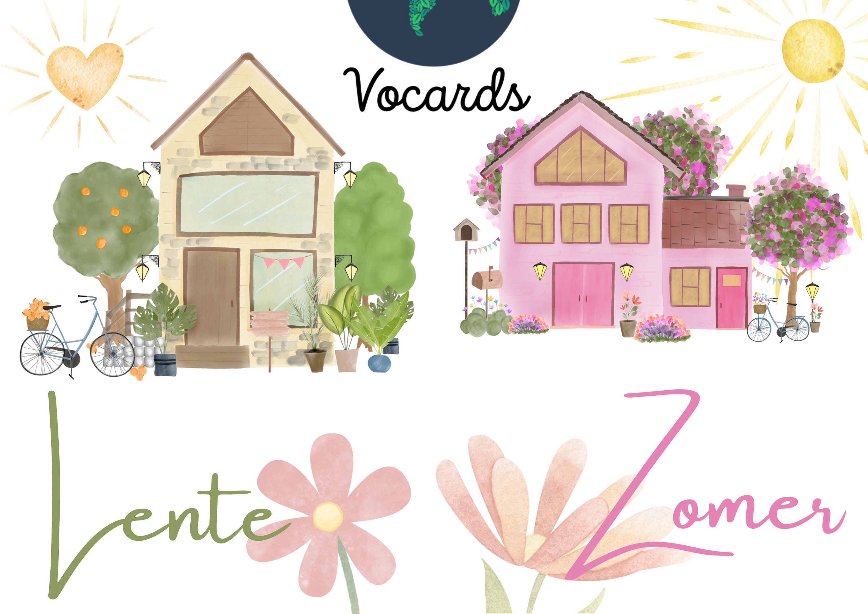 DUTCH Seasons Flashcards Printable Educational Language Learning ...