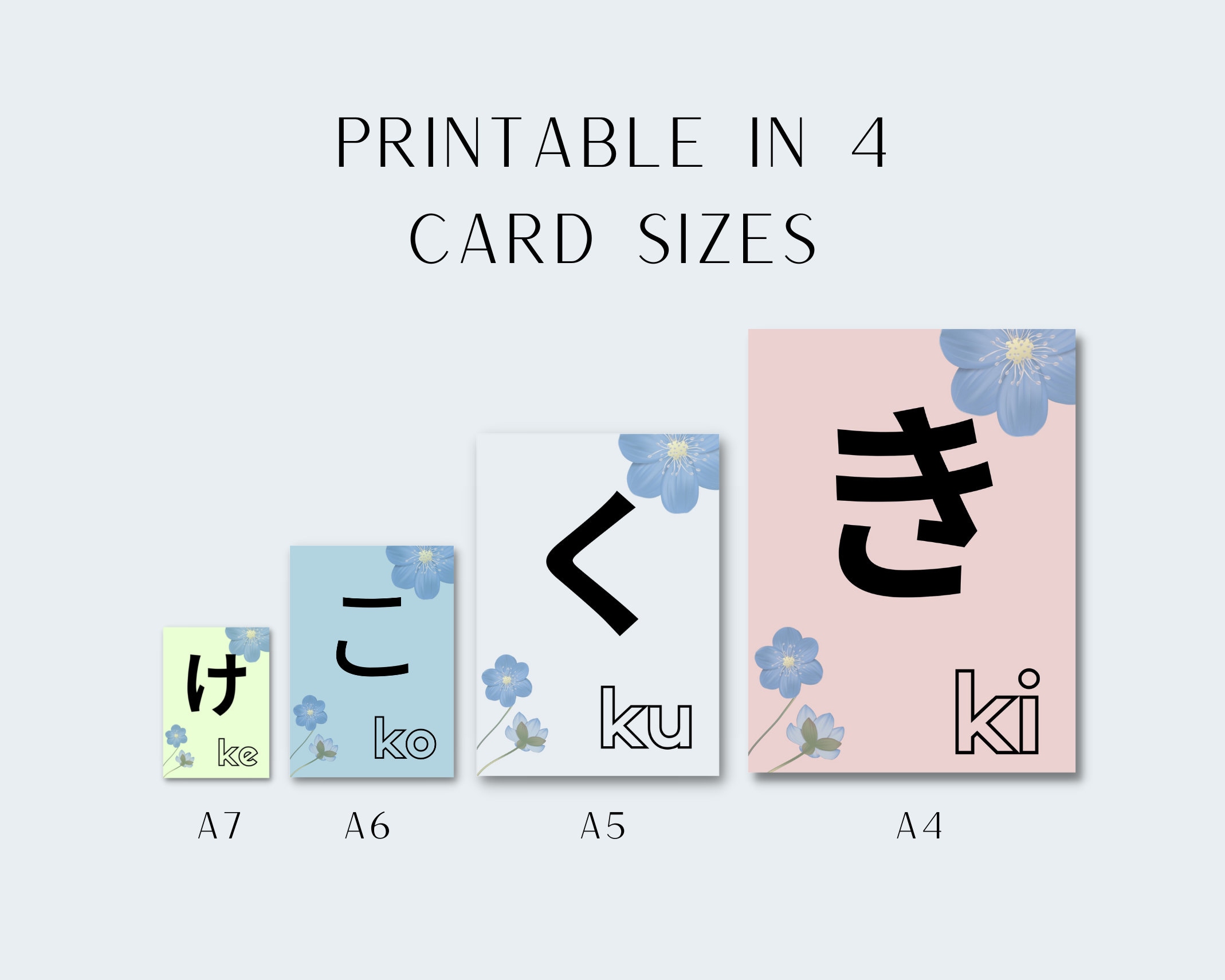 Japanese Hiragana Alphabet Flashcards | Learn Japanese for Beginners ...