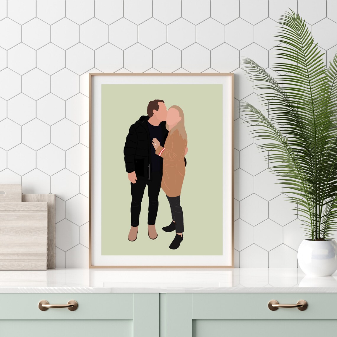 Custom Faceless Portrait Illustration Faceless Digital Art | Etsy