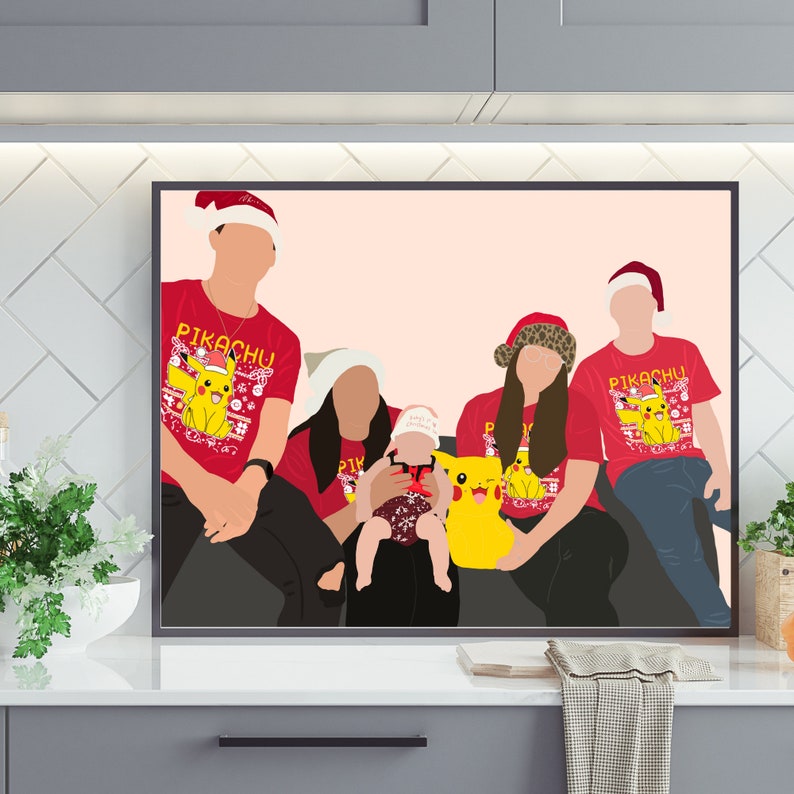 Custom Faceless Portrait Illustration Faceless Digital Art | Etsy