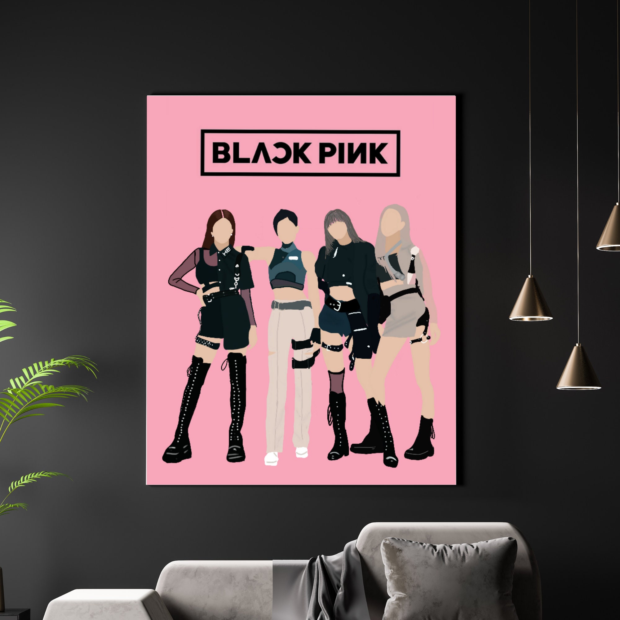 Blackpink Poster, Blackpink Wall Art, Blackpink Merchandise Designed ...