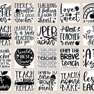 Teacher Svg, Png, Eps, Ai Bundle 45 Design Cut Files - Etsy