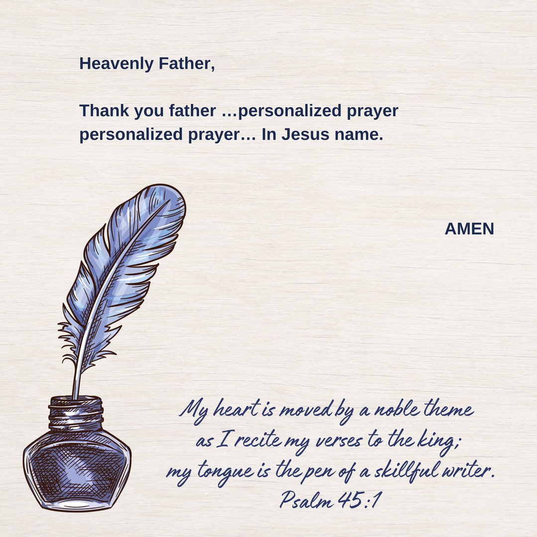 Personalized Prayer Art - Etsy