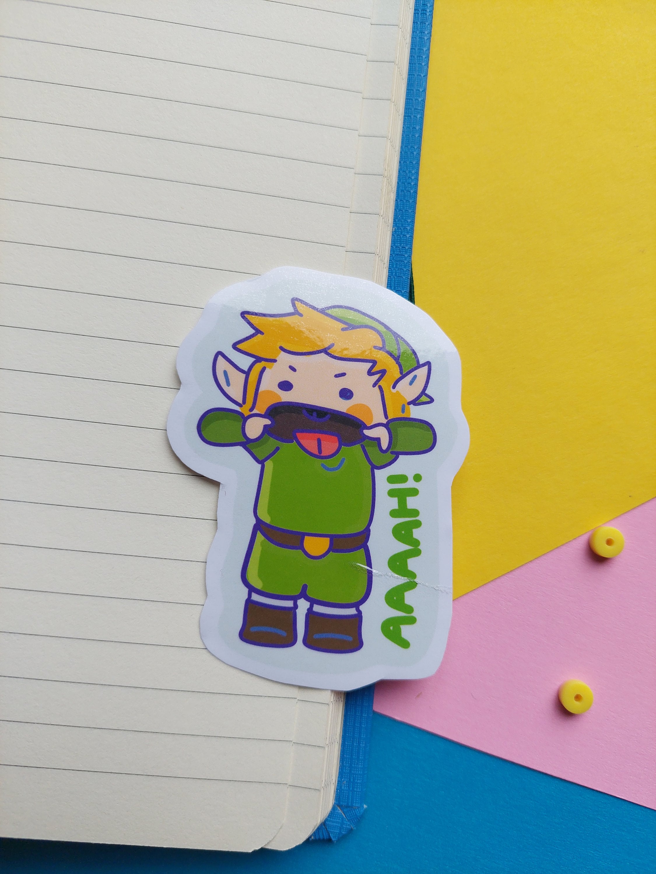 ZELDA LINK STICKER/ the Legend of Zelda Link Videogame Sticker / Zelda ...