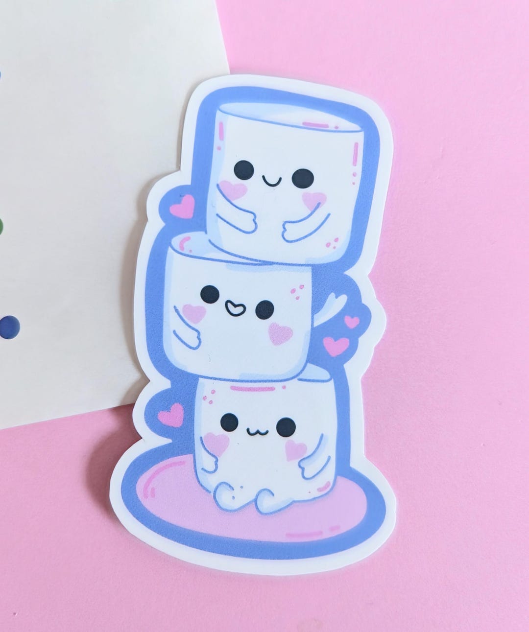 MARSHMALLOW STICKER Sticker / Celebration Sticker /vinyl Waterproof ...