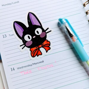 JIJI Cat ANIME STICKER / Cute Kawaii Vinyl Sticker/ Kiki's Delivery ...