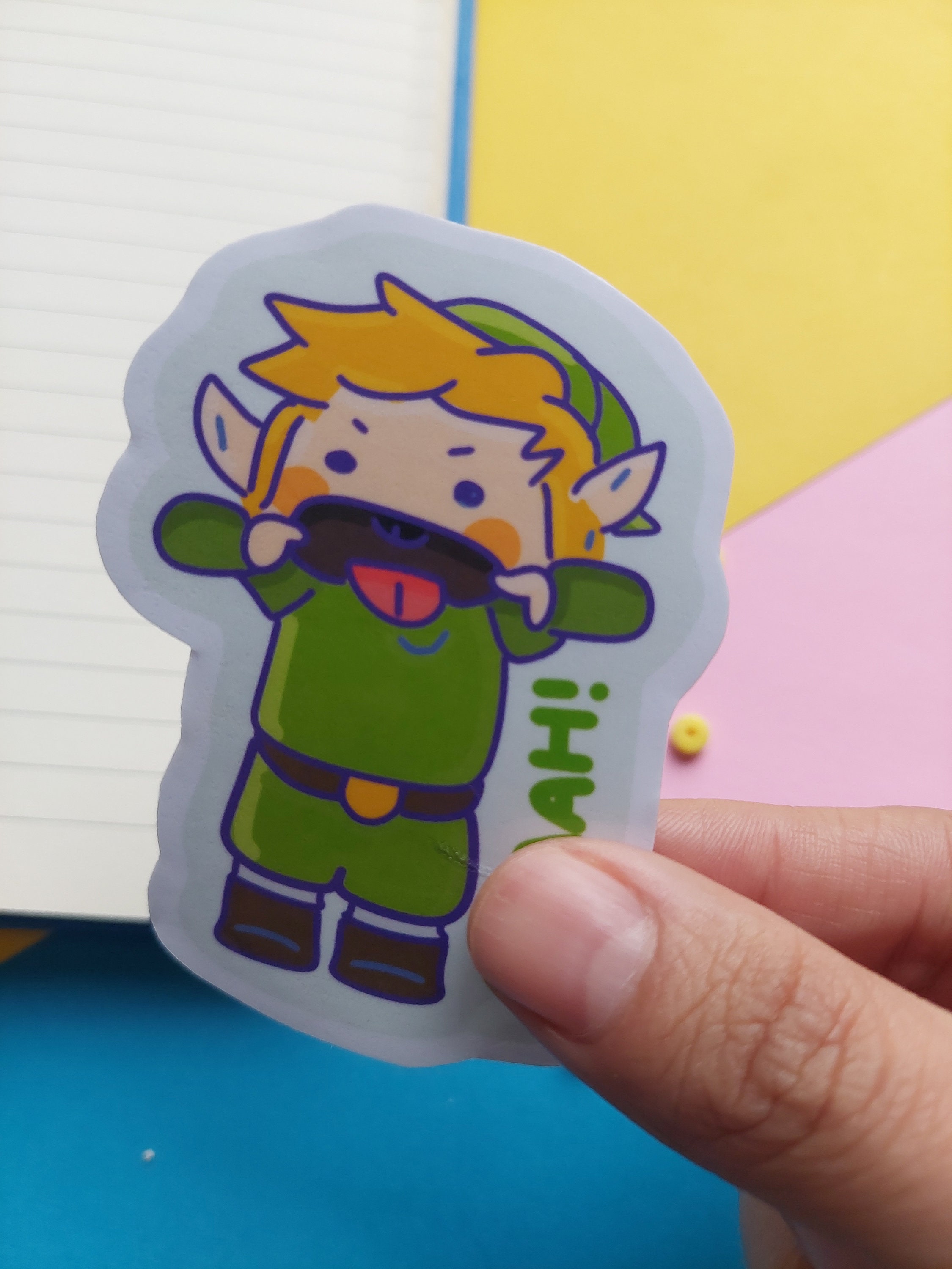ZELDA LINK STICKER/ the Legend of Zelda Link Videogame Sticker / Zelda ...