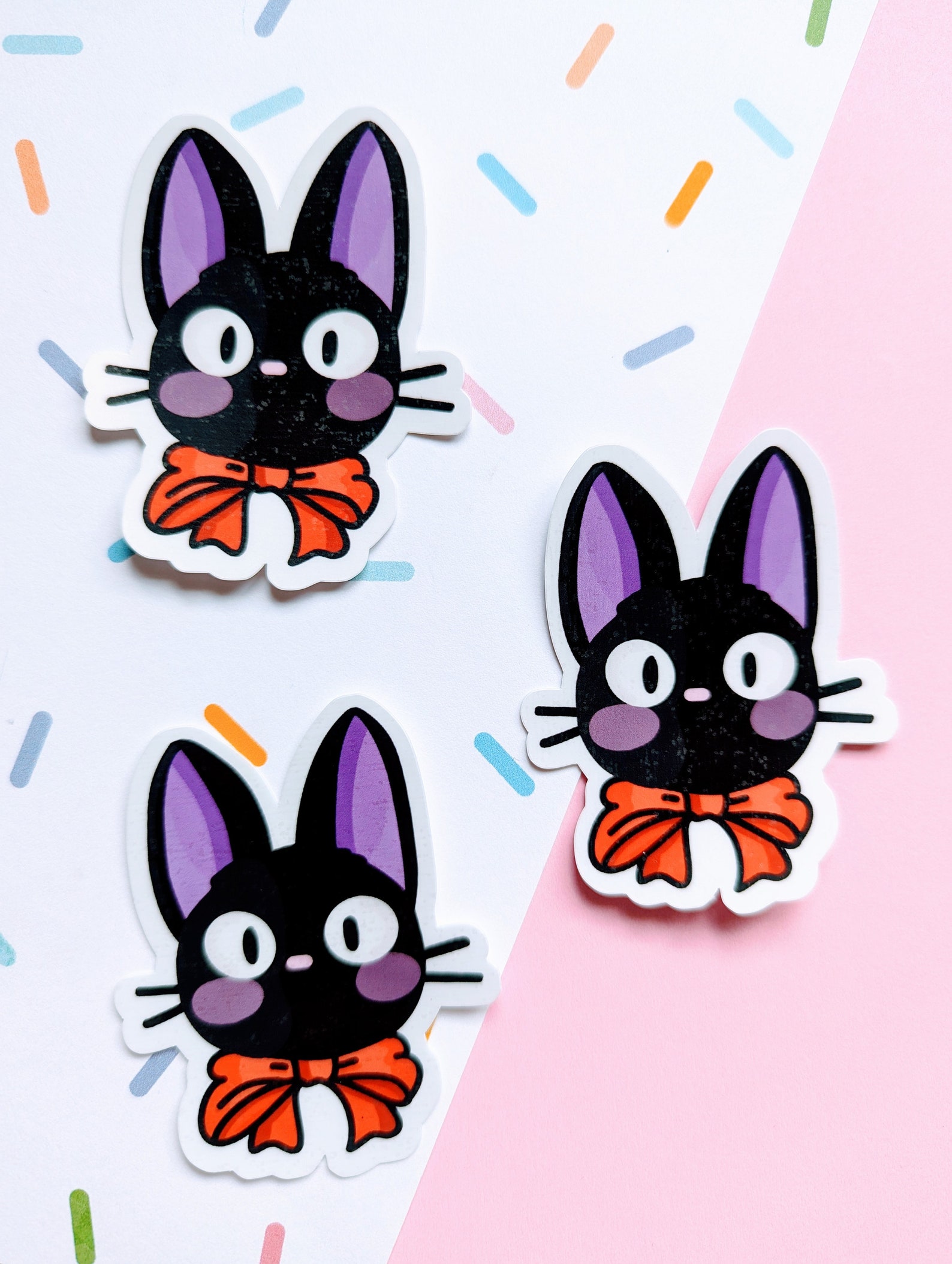JIJI Cat ANIME STICKER / Cute Kawaii Vinyl Sticker/ Kiki's Delivery ...