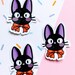 JIJI Cat ANIME STICKER / Cute Kawaii Vinyl Sticker/ Kiki's Delivery ...