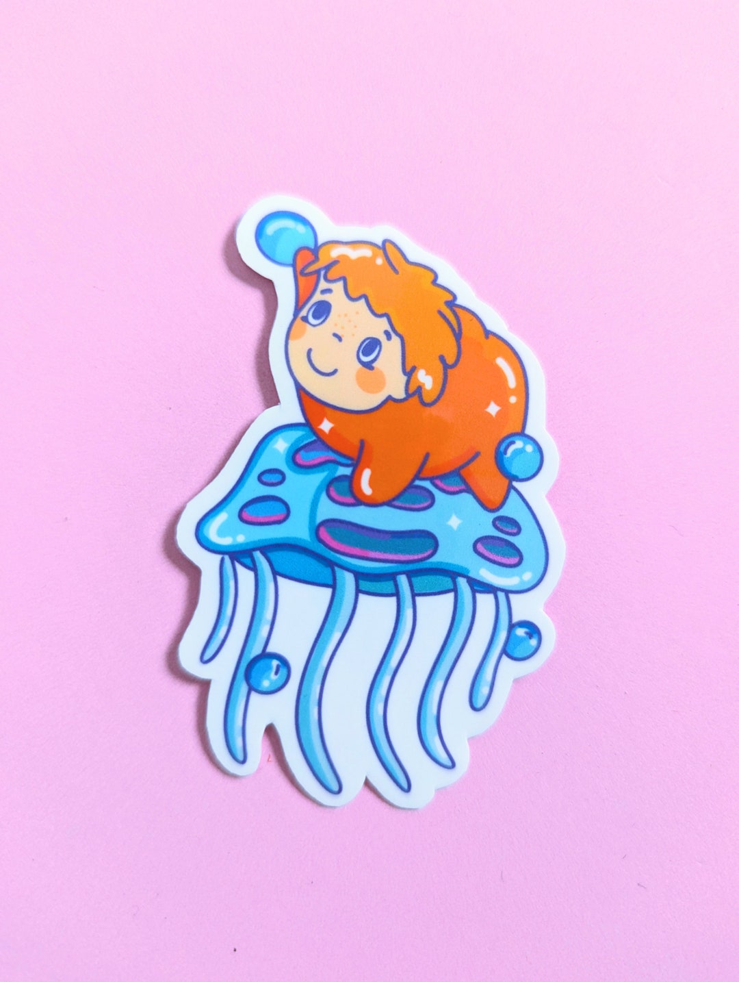 PONYO Jellyfish STICKER / Ghibli Fanart / Ponyo Movie Sticker - Etsy