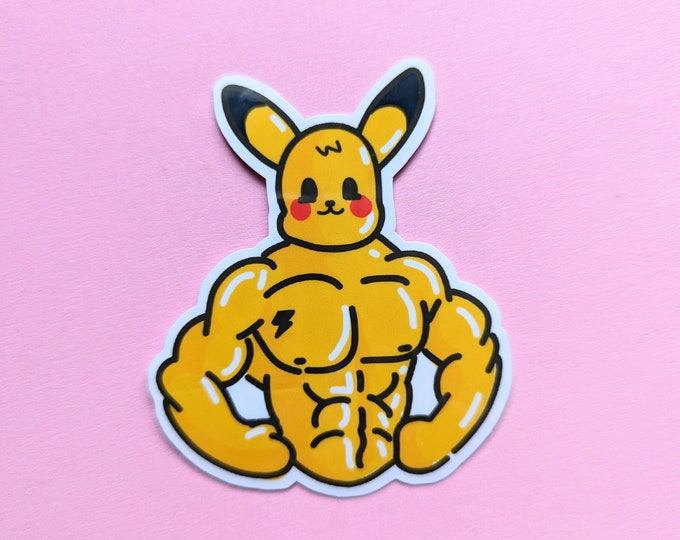 Kawaii Cute Pikachu Vinyl Sticker / Baby Chibi Pokemon Stickers ...