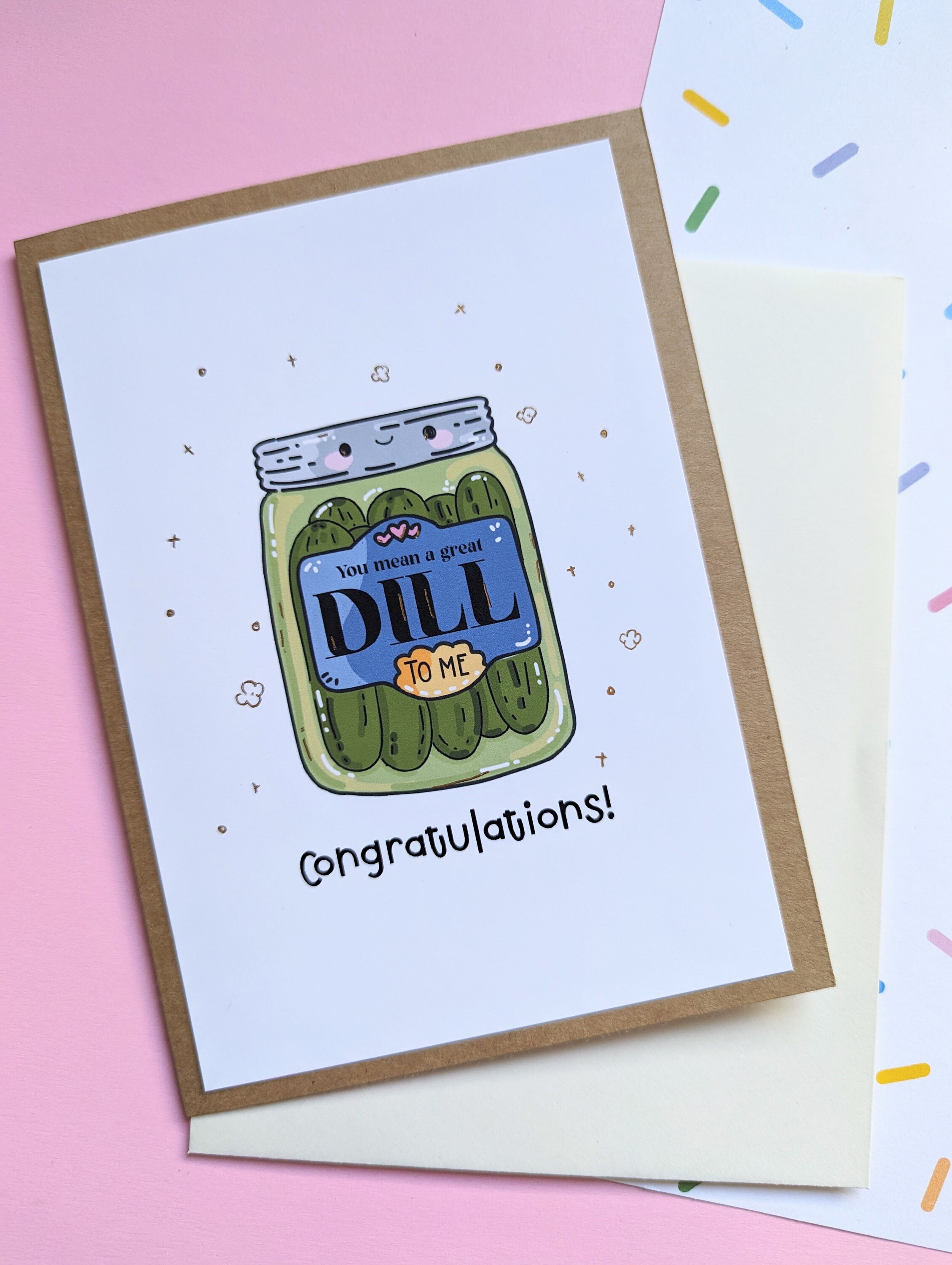 Funny Pickles Handmade Greeting Card - Etsy