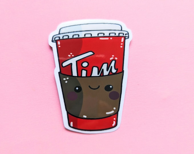 Tim Hortons Iced Capp Sticker, Glossy Vinyl Waterproof, Iced Coffee ...