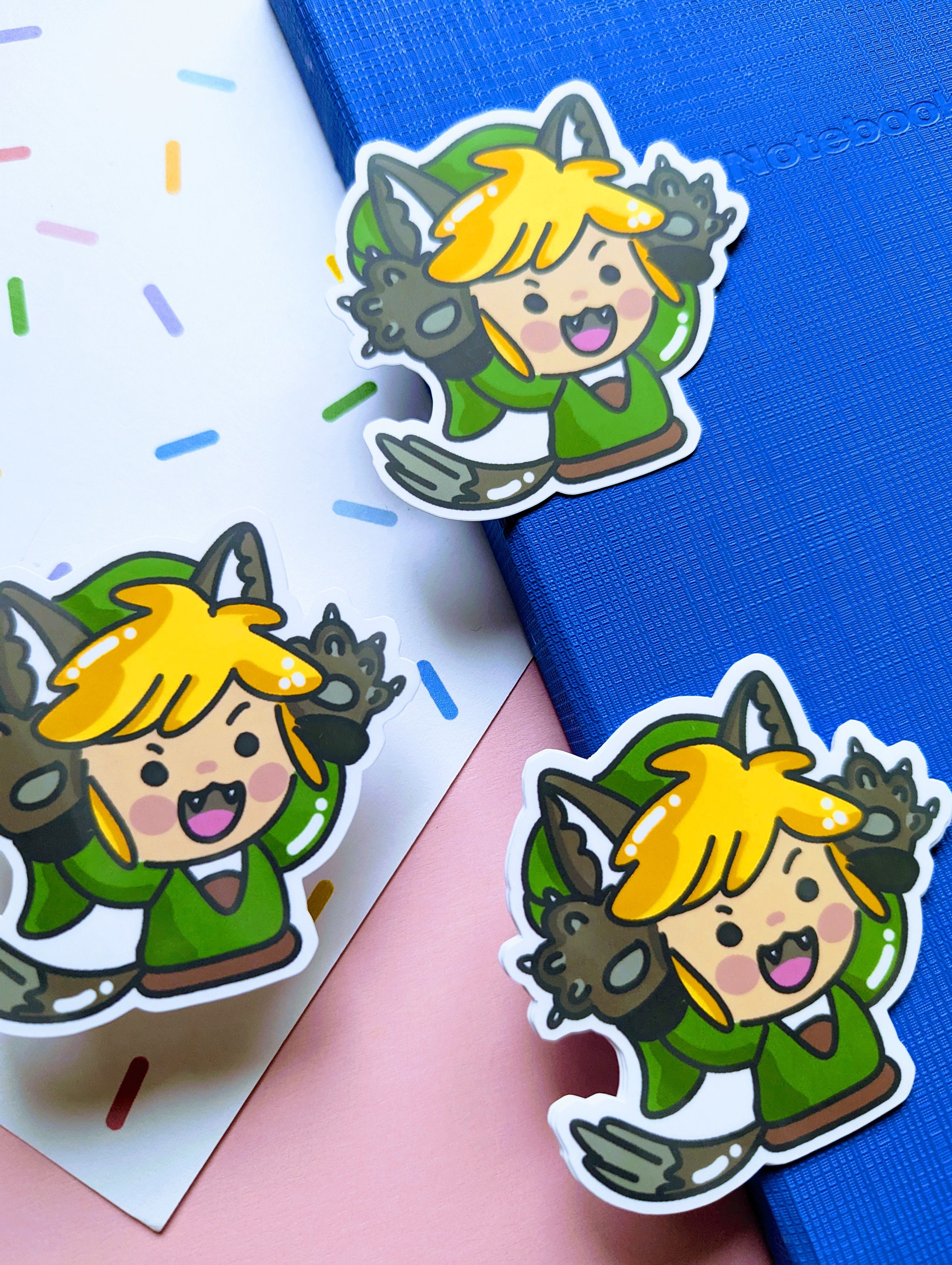 ZELDA LINK WOLF Sticker/ the Legend of Zelda Link Videogame - Etsy