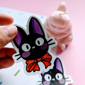 JIJI Cat ANIME STICKER / Cute Kawaii Vinyl Sticker/ Kiki's Delivery ...