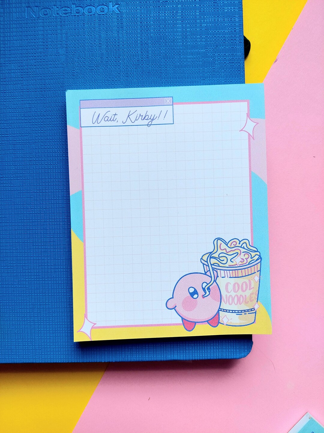 KIRBY NOODLES NOTEPAD/ Kawaii Notes /pad Memo - Etsy