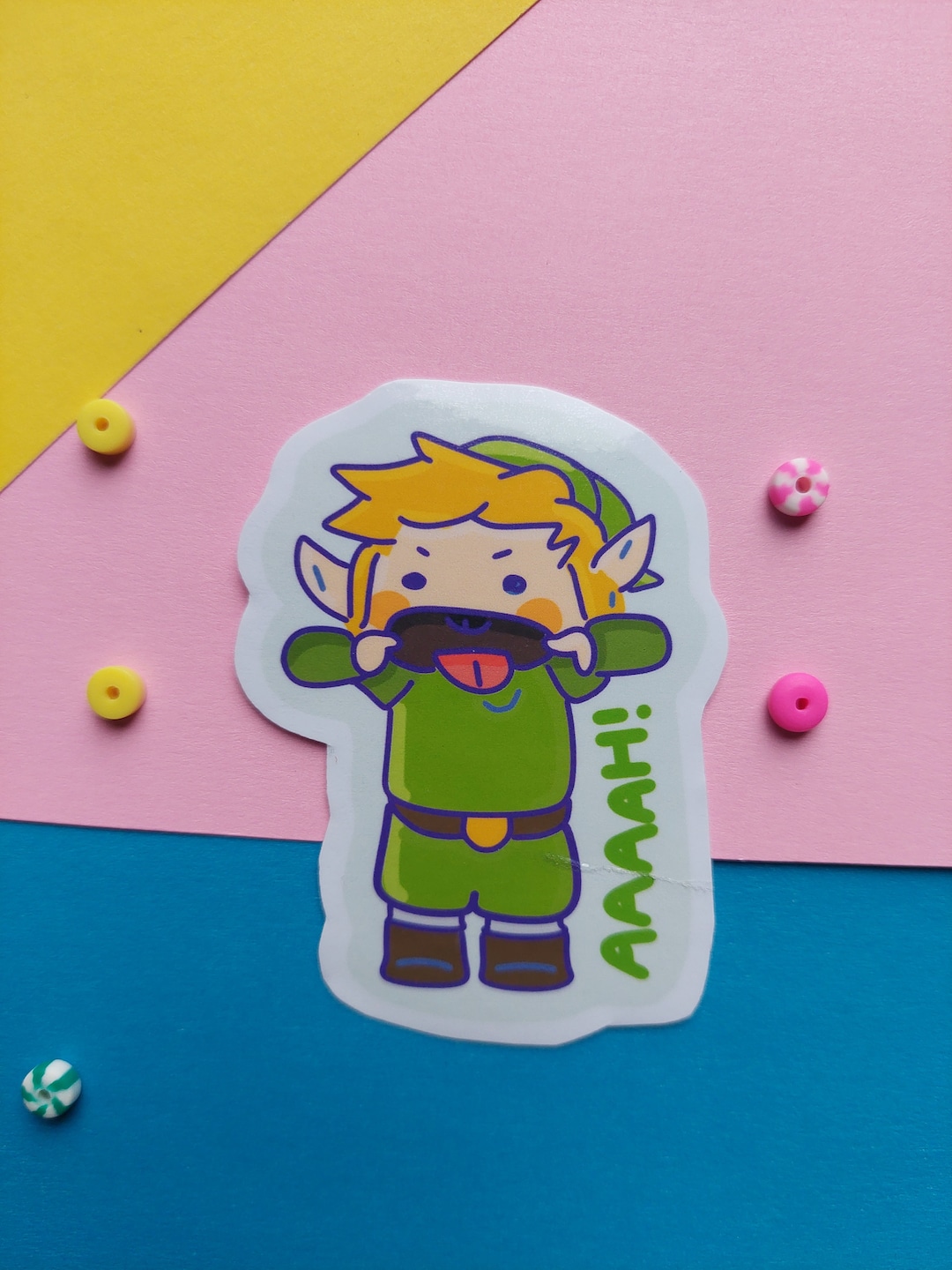 ZELDA LINK STICKER/ the Legend of Zelda Link Videogame Sticker / Zelda ...