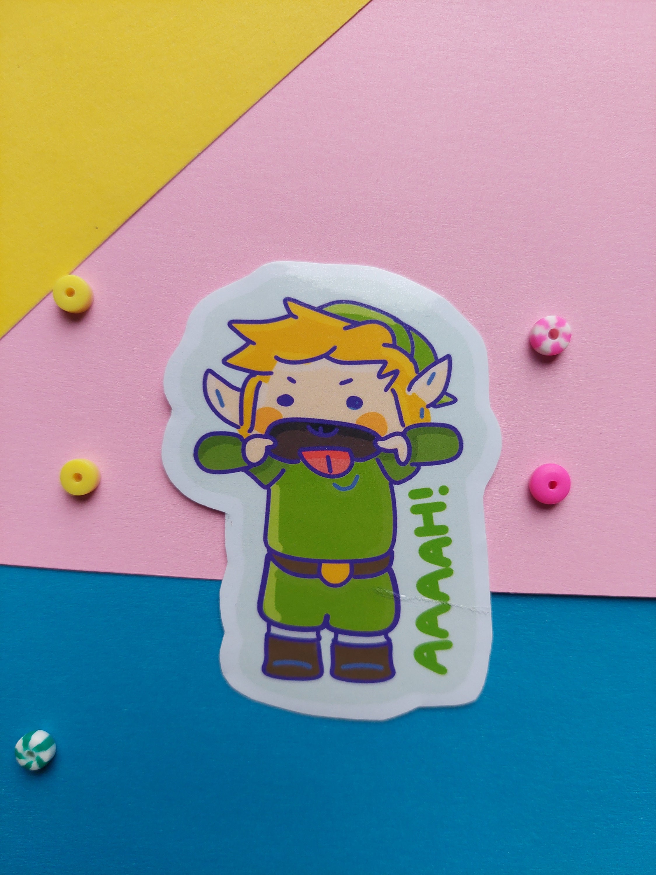 ZELDA LINK STICKER/ the Legend of Zelda Link Videogame Sticker / Zelda ...