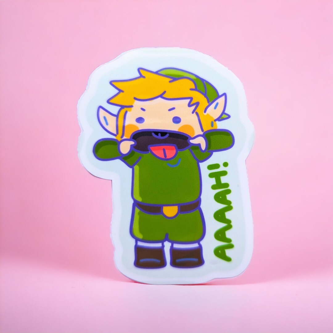 ZELDA LINK STICKER/ the Legend of Zelda Link Videogame Sticker / Zelda ...