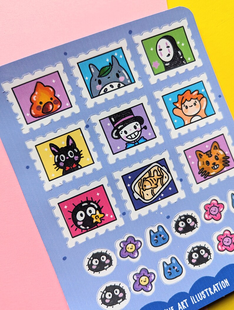 GHIBLI STAMPS STICKER Sheet / Kawaii Sticker / Studio Ghibli - Etsy