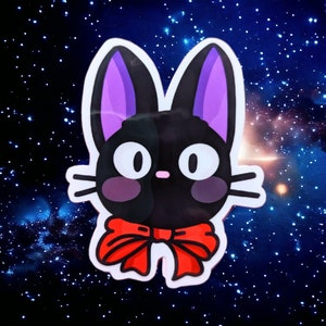JIJI Cat ANIME STICKER / Cute Kawaii Vinyl Sticker/ Kiki's Delivery ...