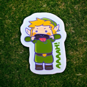 ZELDA LINK STICKER/ the Legend of Zelda Link Videogame Sticker / Zelda ...