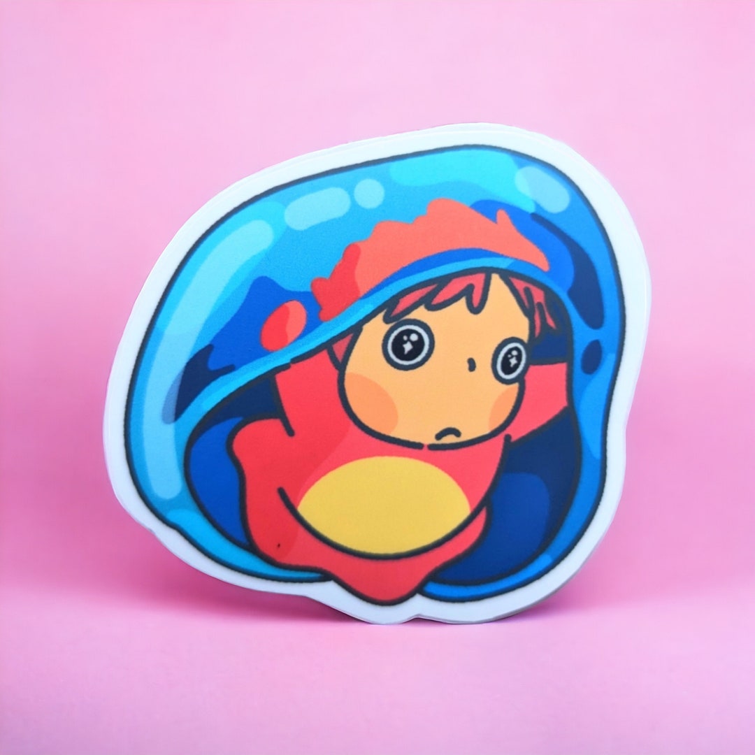 PONYO Bubble GHIBLI STICKER / Ghibli Studios/ Ponyo Movie Sticker - Etsy