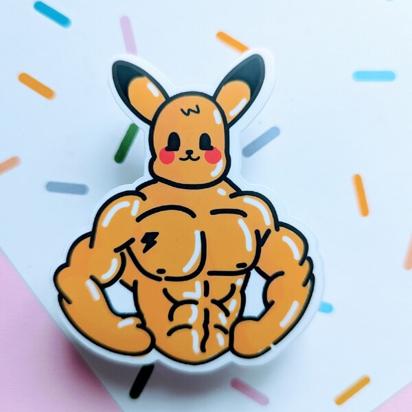Buff Pikachu Etsy