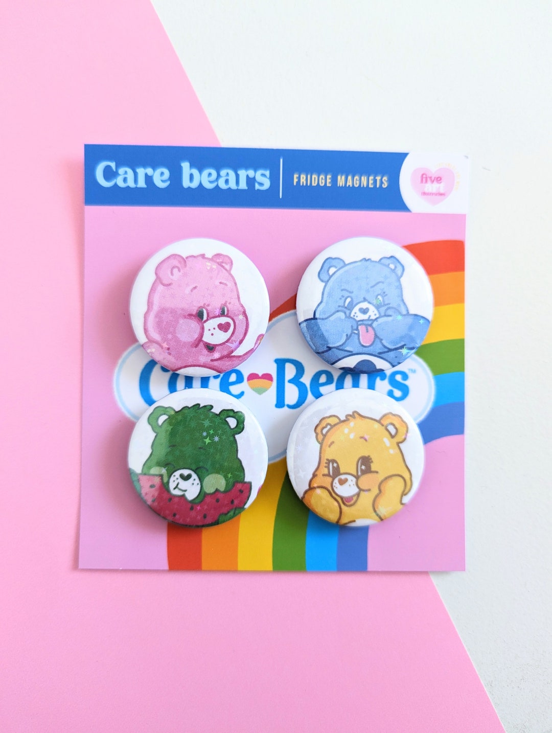 CUTE BEARS MAGNETS Set of 4/ Holográphic Fridge Magnets Bears. - Etsy