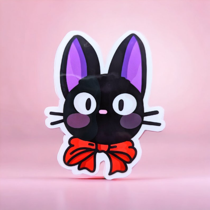 JIJI Cat ANIME STICKER / Cute Kawaii Vinyl Sticker/ Kiki's Delivery ...