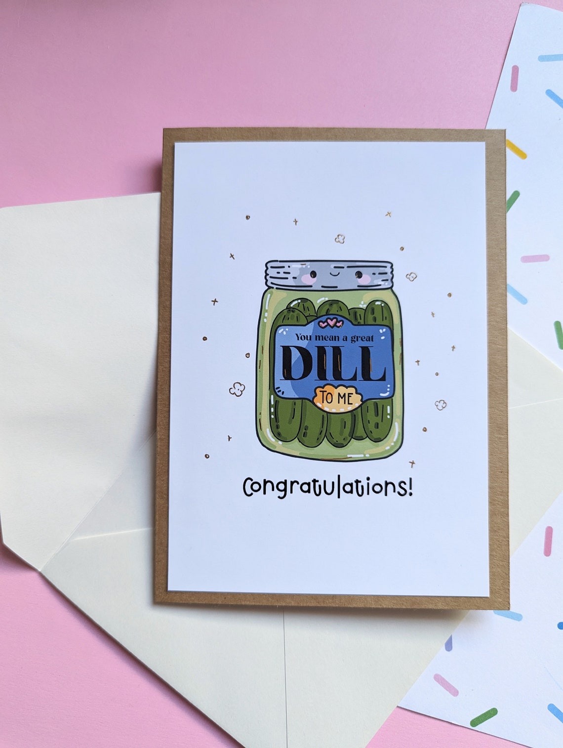 Funny Pickles Handmade Greeting Card - Etsy