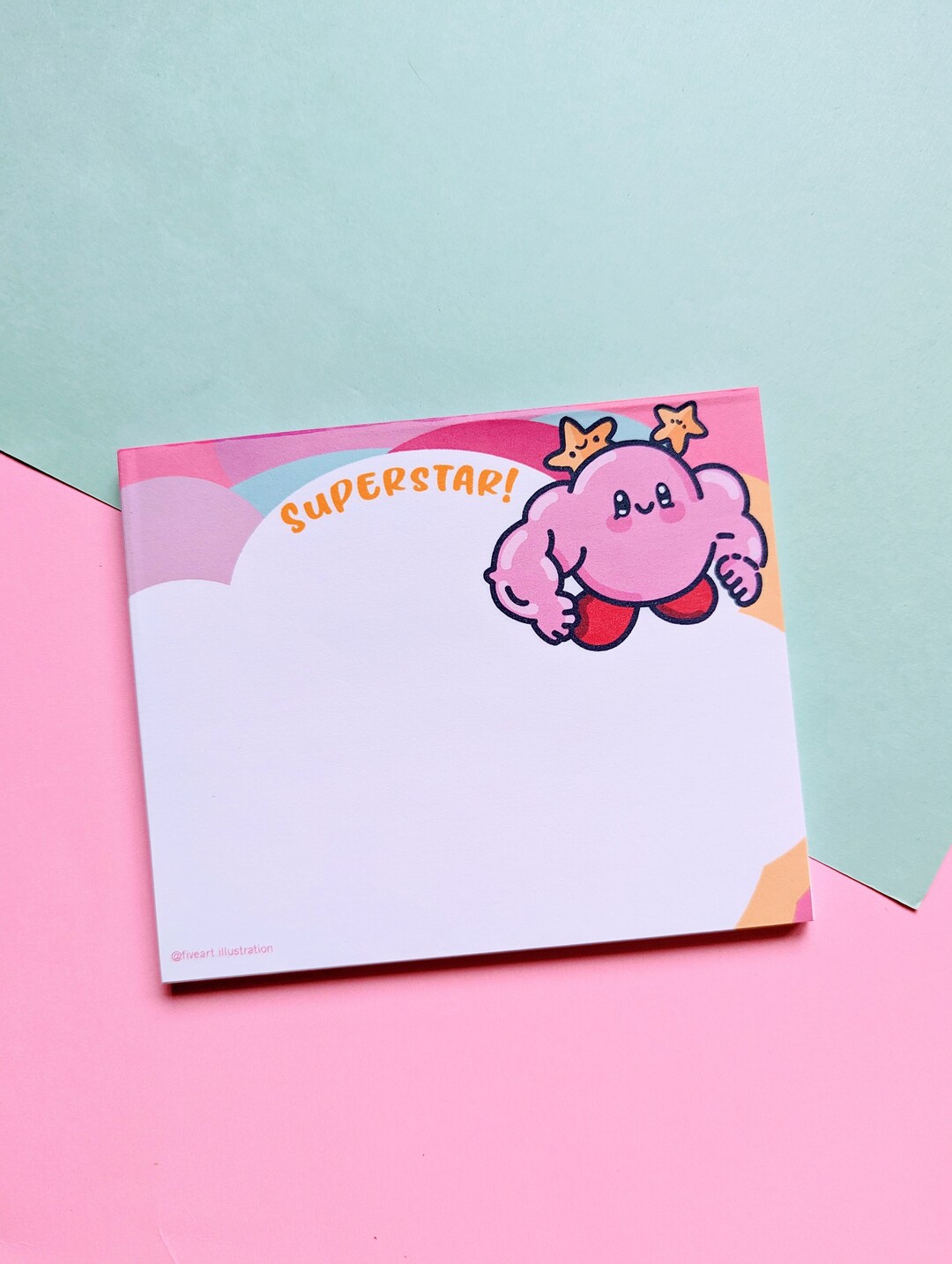 Nintendo BUFF KIRBY NOTEPAD/ Kirby Kawaii Notes /gamer Memo Pad / 4x5 ...