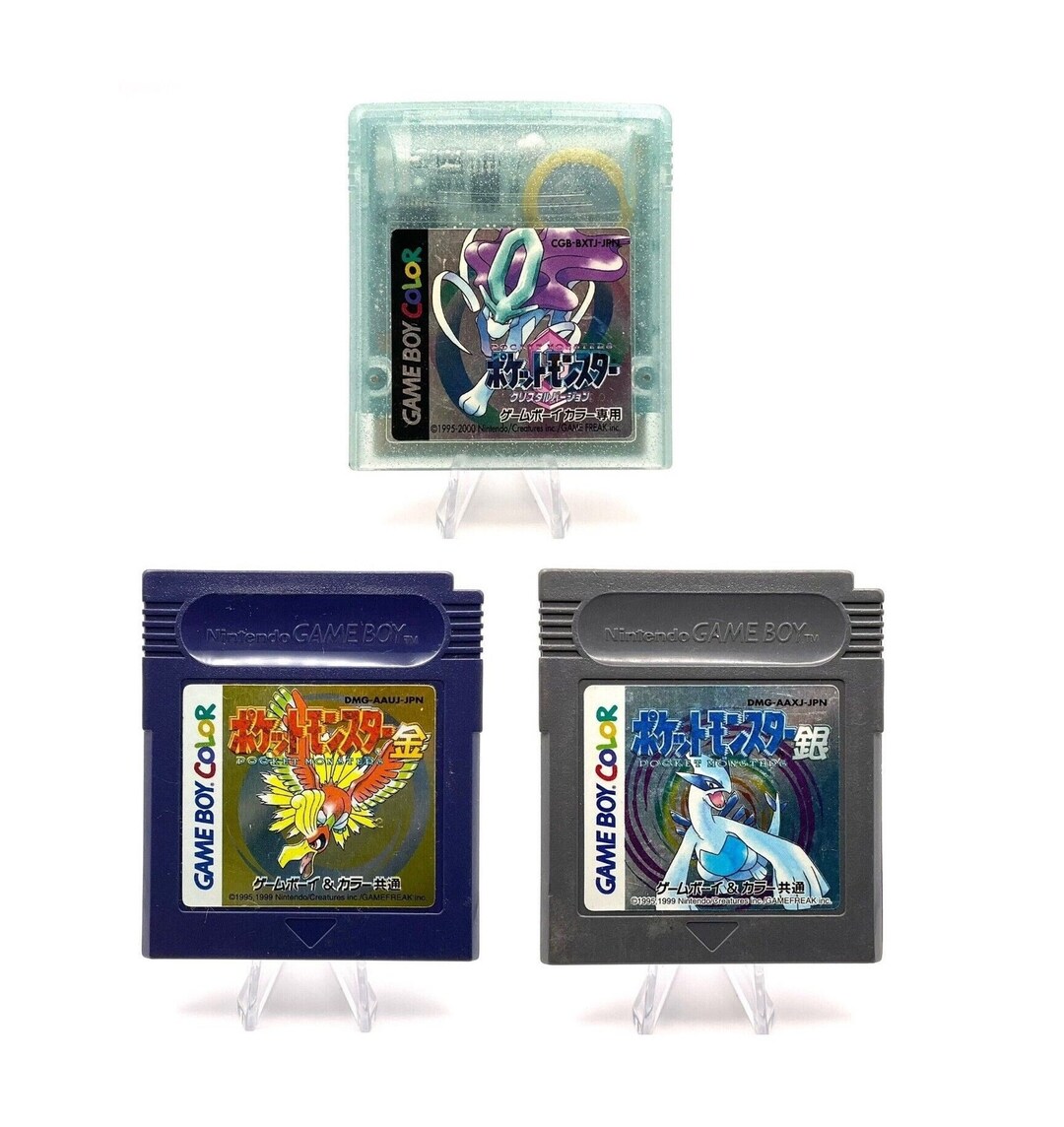 Pokémon 2nd Generation Crystal / Gold / Silver - Pocket Monsters ...