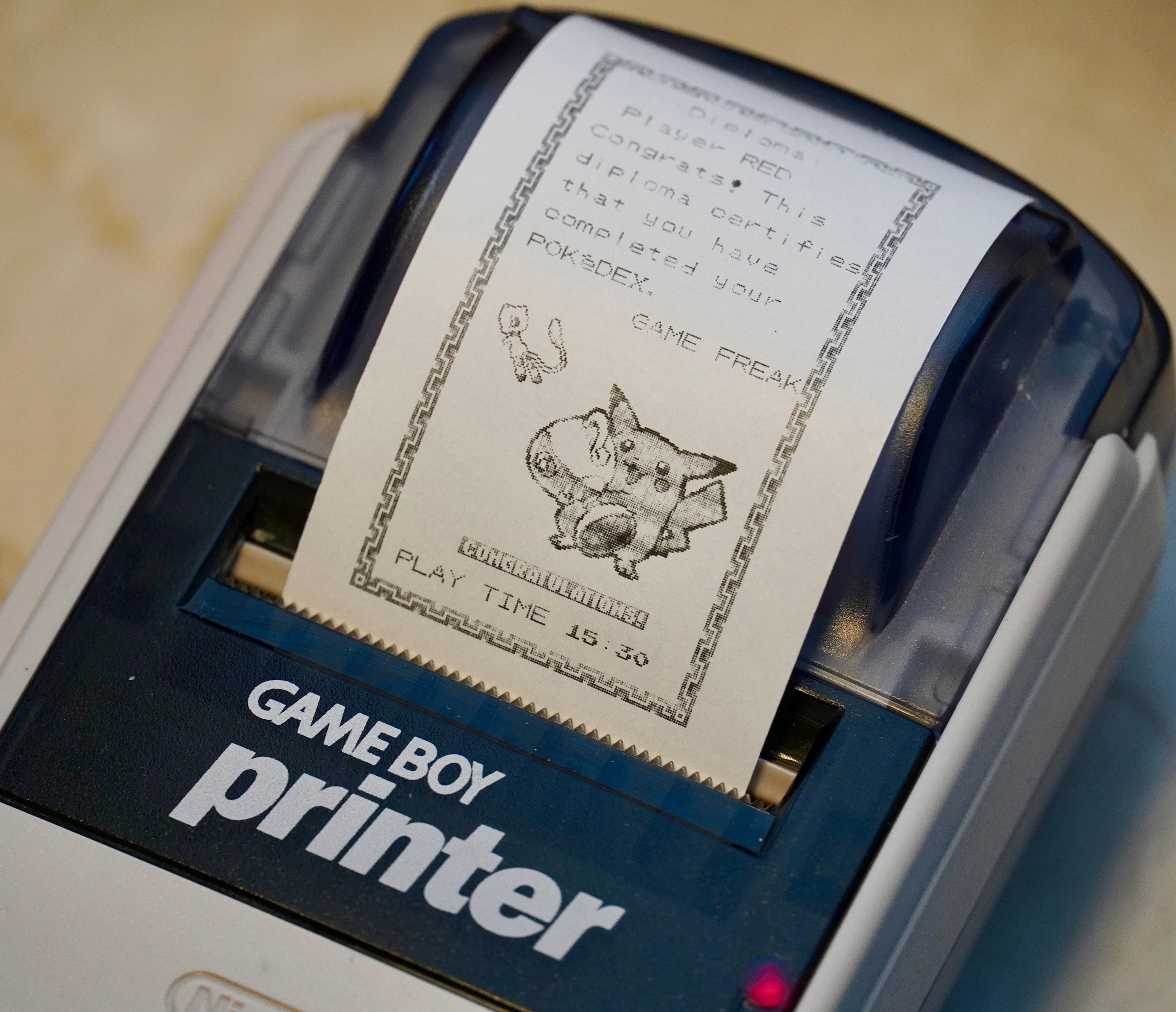 Game Boy Printer Pokemon