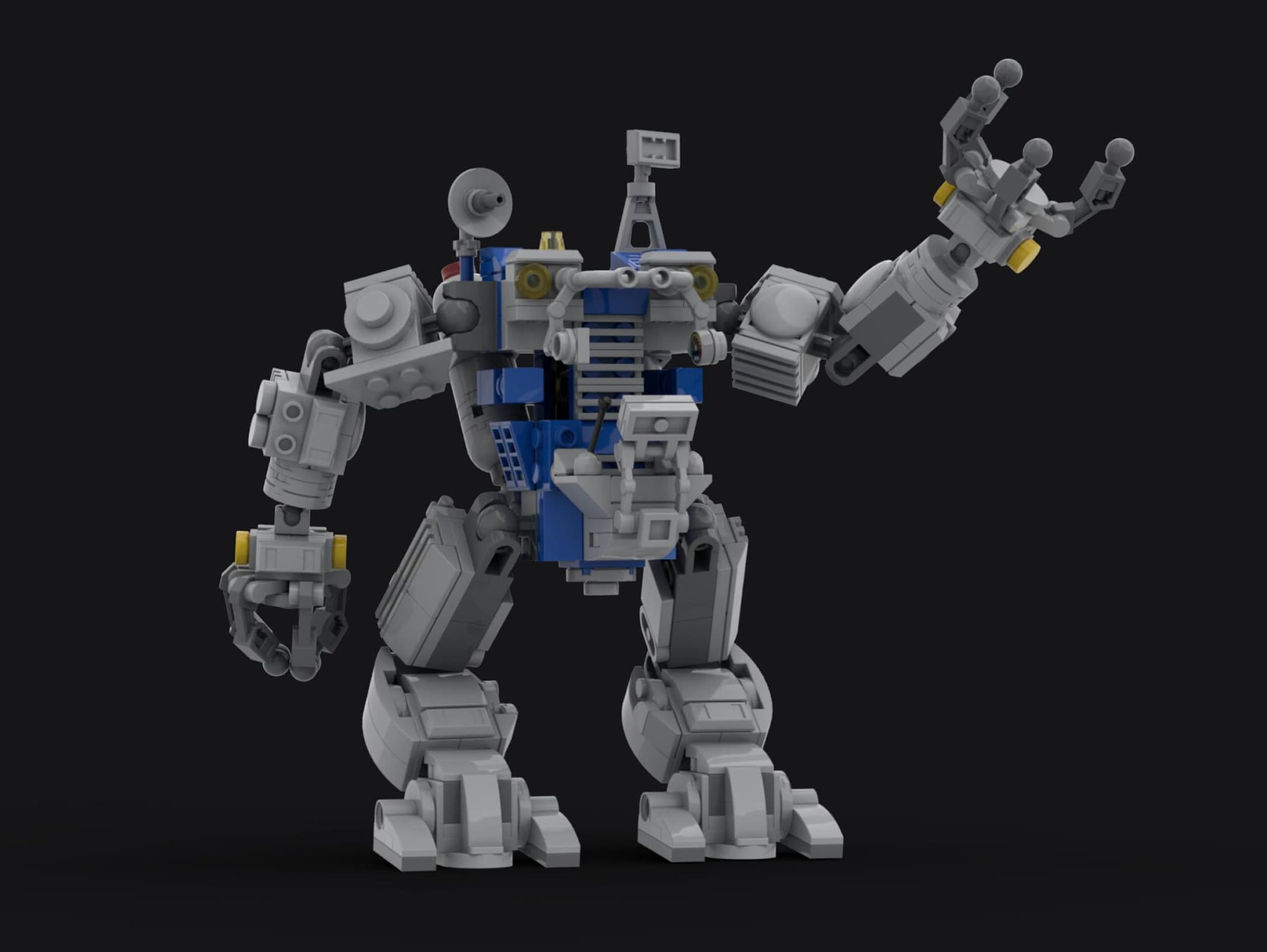 Classic Space Rocket Launcher Mech 2525 MOC Building - Etsy