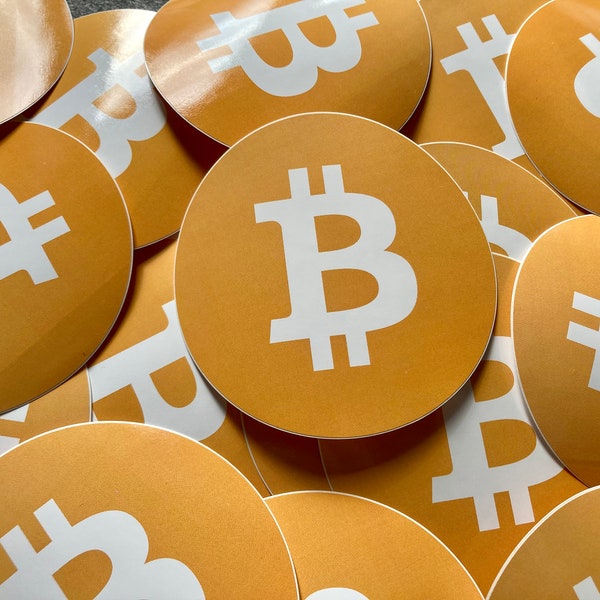 Bitcoin Logo Sticker - Etsy