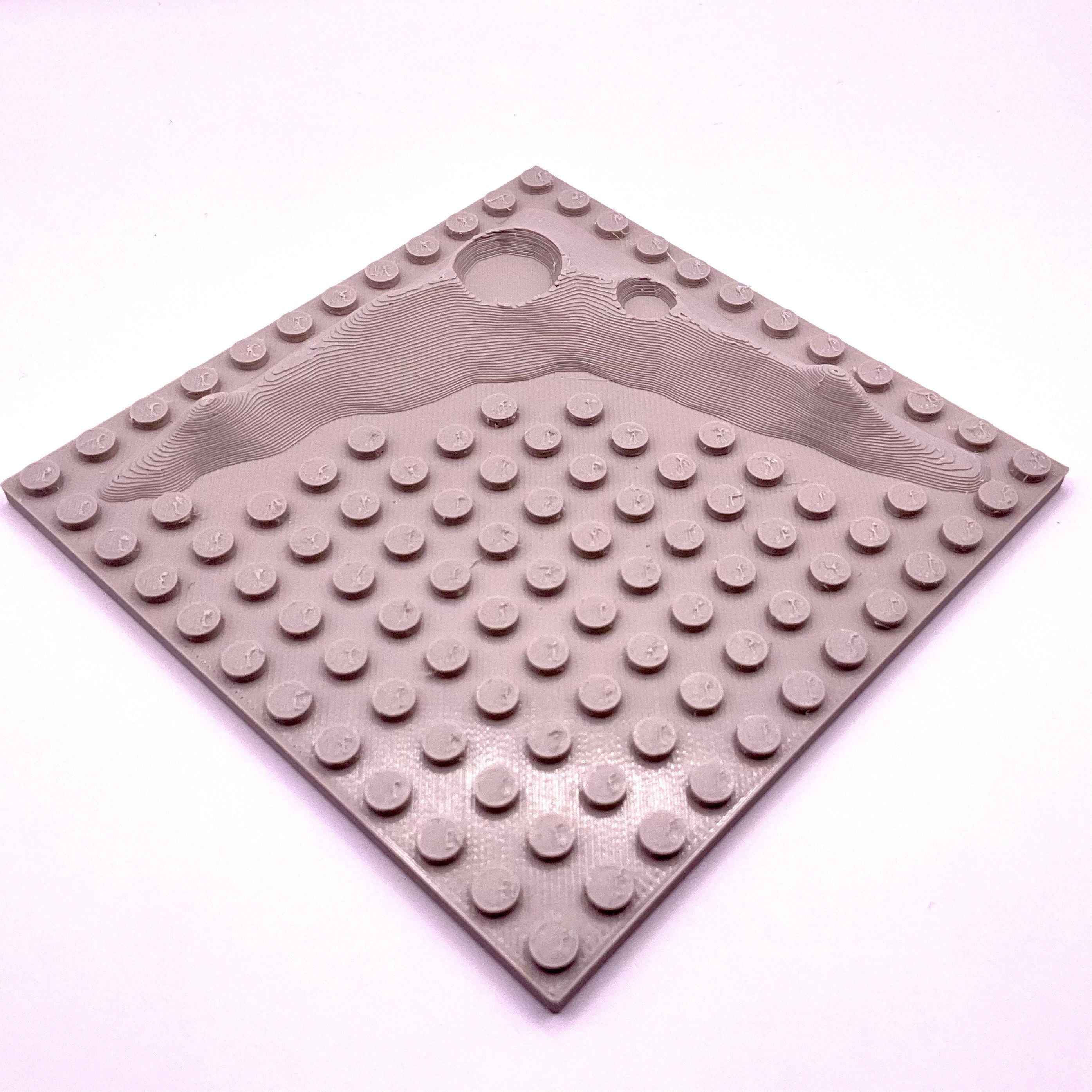 Custom 3D Space Plate Moon Crater Baseplate, Raised 12 X 12 Studs - Etsy