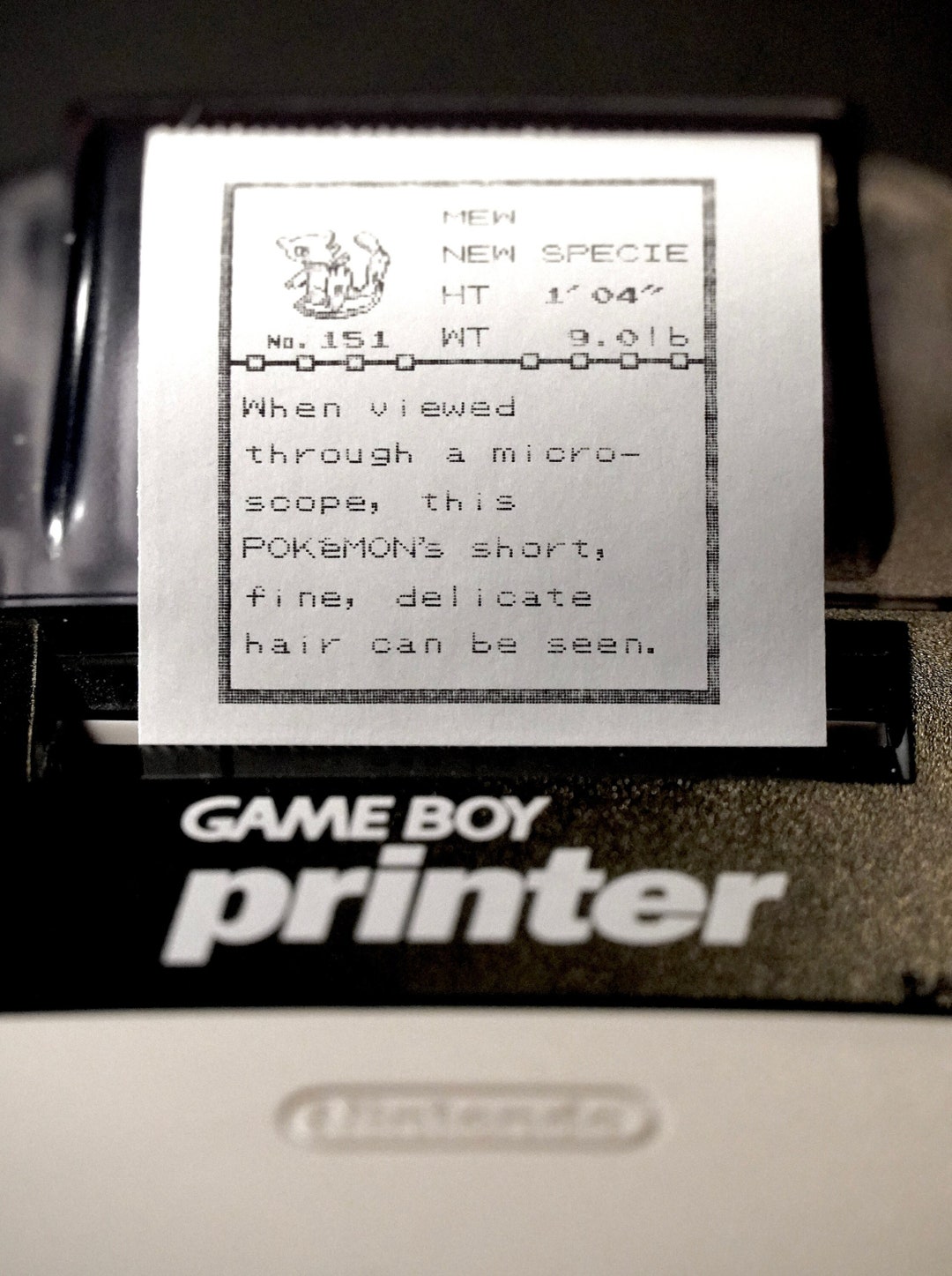 6x 1st Gen Pokémon Pokédex Entry Printout Using Gameboy Pocket Printer ...