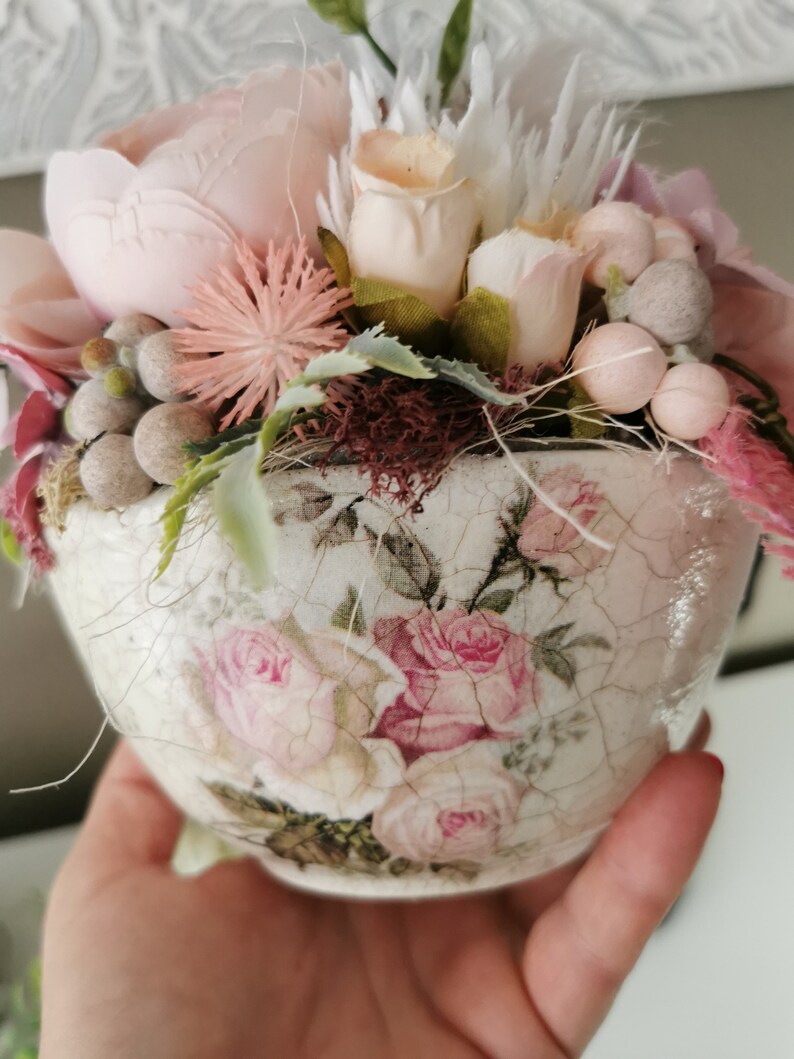 Vintage Silk Flowers Arrangement Vintage Home Decor Table - Etsy