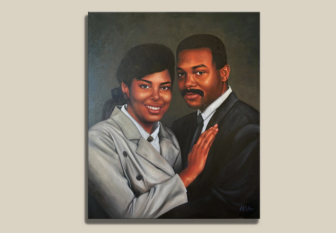 Original Portrait Painting, Custom Hand-painted, Portrait From Photo ...