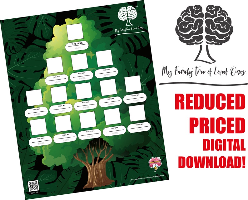 Buy My Family Tree Wall Chart for Alzheimer's, Dementia and Other Brain ...