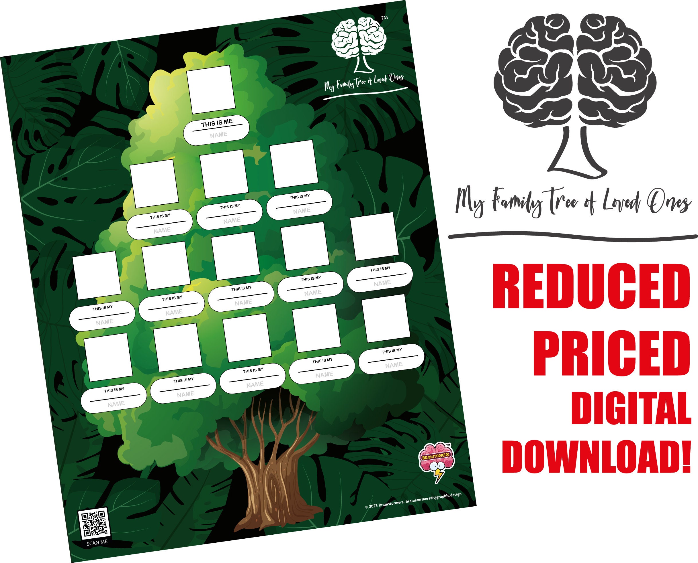 My Family Tree Wall Chart for Alzheimer's Dementia and - Etsy Ireland