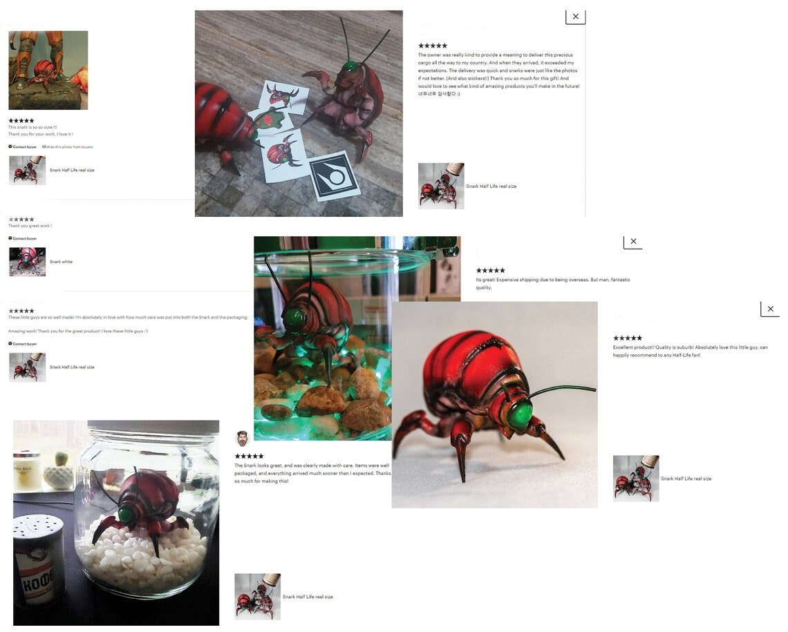 Snark and Food Real Size - Etsy